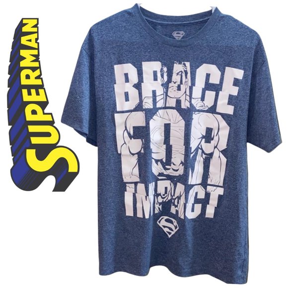 DC Comics | Shirts | Superman Brace For Impact Tee Shirt | Poshmark